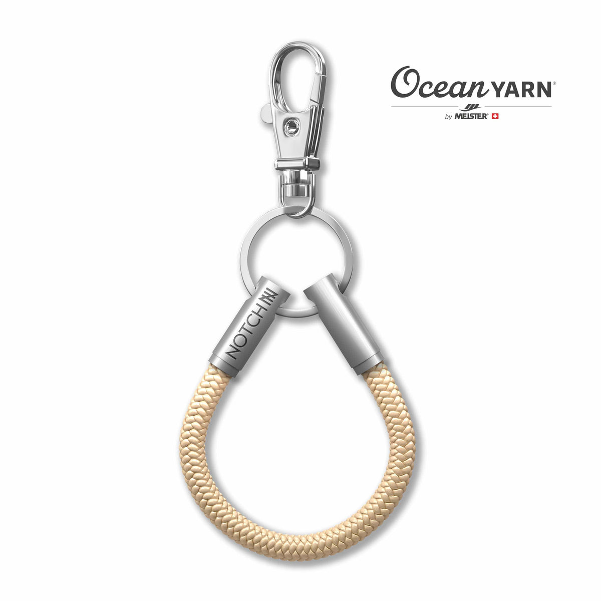 Sustainable OceanYarn NOTCH Loop - Sand with stainless steel ends – NOTCH®