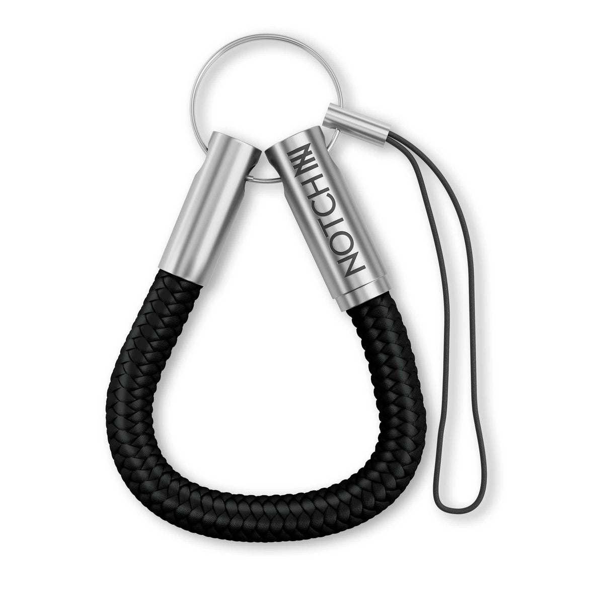 Black Cord Loop Phone Dangler with stainless steel ends – NOTCH®