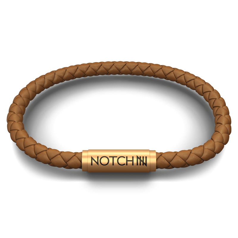 Premium Tan Leather NOTCH Bracelet with Brass Clasp – NOTCH®